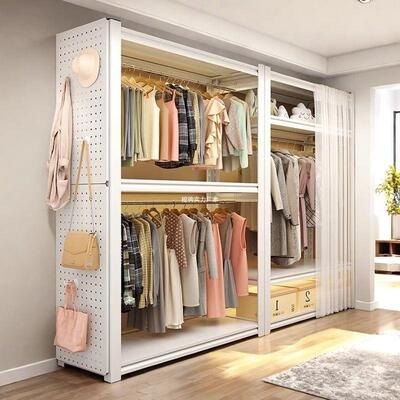 HRA衣帽架货架柜家架用多层开放式衣衣房间收纳置架多功能防物尘