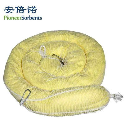 吸液袜拦液绳混合液体吸液索 吸酸索化学品液体围油栏吸油棉