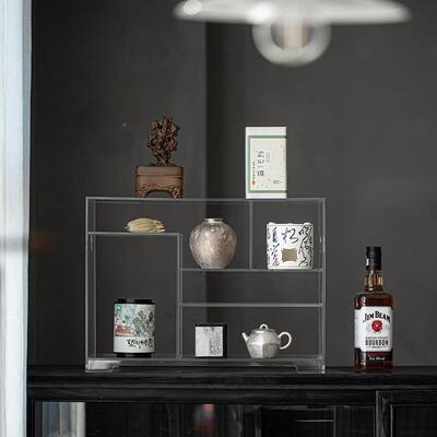 墨示己亚克力茶具展柜茶室茶空间摆件陈列QFP柜博大古架多宝阁