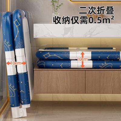 冬泡澡桶大人折叠沐家用澡洗桶成人儿童天KVP泡浴桶秋冬全身浴桶