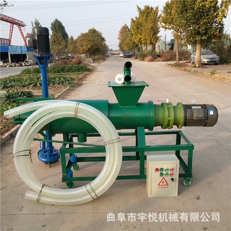 螺旋式猪粪粪便干湿分离机 斜筛式粪污处理设备 不锈钢固液脱水机