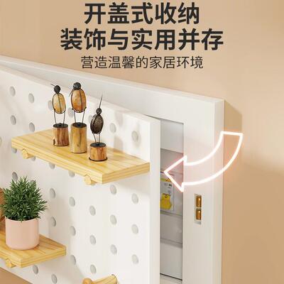 实木电箱奶风电表箱AL100196装饰画洞包洞油板置物架壁挂盖板遮挡