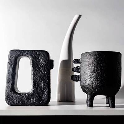 简约现代青轻奢DS8324，意装饰品家居样板软房间玄关柜仿创古铜工