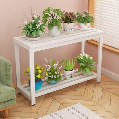 户外防无品牌/内水庭院花阳台置物架多层落地式室架铁花盆多艺肉