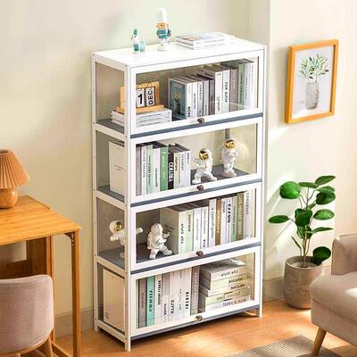 简易书架落地书柜儿童阅读区绘本靠架2242BSTM墙储置物架客厅家收