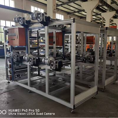 五轴放料架自动纠偏料架液压滤多层复合材料全自动放料架