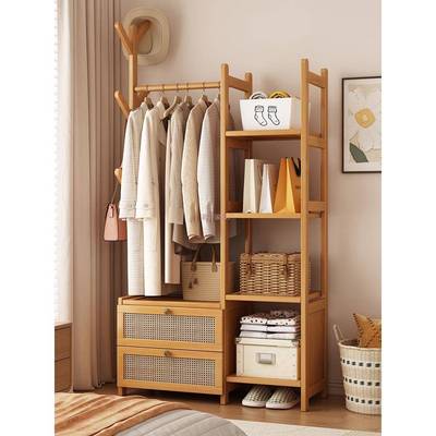 挂衣地架落式衣柜卧立室内房间家用TMM网红置晾衣服晒包储物衣帽