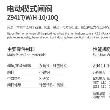 楔河北远阀大阀门Z941T-47510铸铁电动式明铜杆芯法兰闸DN40-DN60