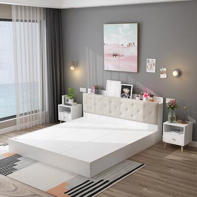 板式床MCI1.5现代简约箱体床1.m双人8床榻米1.2单人米床高箱储榻