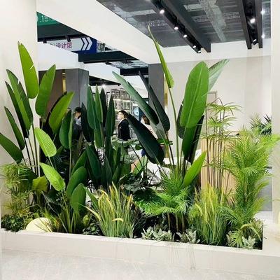 植物造组合内楼间落地室假绿LZA01景植景观餐厅装饰橱窗梯场景布