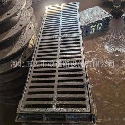 球墨铸双篦雨水口450*1500联雨水篦子重铁型双4LAQ00偏沟式雨水D