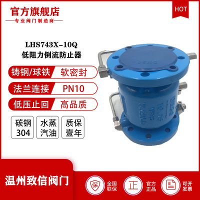 LHS743X铸钢法兰低阻力倒流防器