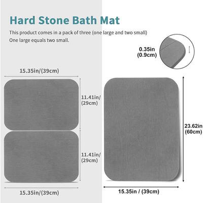 天然硅藻泥水地垫现货硅土脚藻垫卫生浴室pq231116防滑雕刻吸花纹