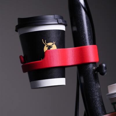 适用brompton小布大行通用折叠自行车配件水壶架快拆奶茶咖啡杯架