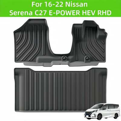 For 16-22 Serena C27 E-POWER HEV TPE Non-slip car floor mats