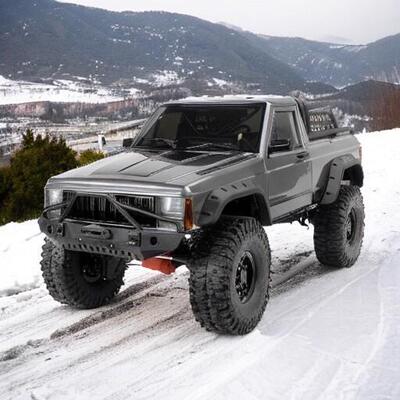 313轴距切诺基皮卡车真壳1/10仿攀爬55083车硬壳AxialSC9X100046