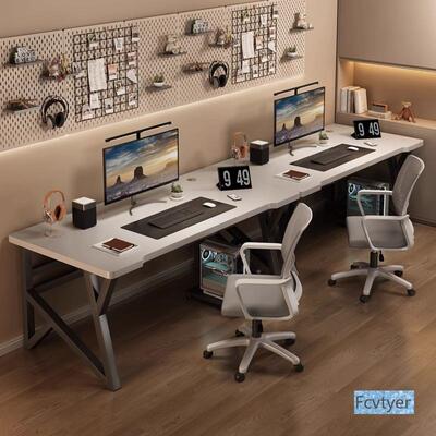 电子脑桌台式双电桌家用书人桌卧室写字桌情ERN竞侣并排工作台办