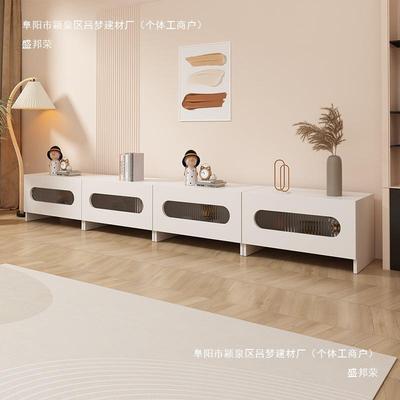 #XKQ电视柜法式奶简油风储厅拼接组合地柜小户型客黑色约轻奢落地