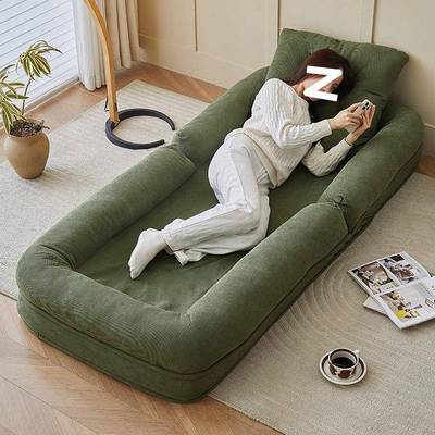 双人室懒人马沙发人类狗网窝折叠榻卧榻米可阳台红单人WHA床亚逊