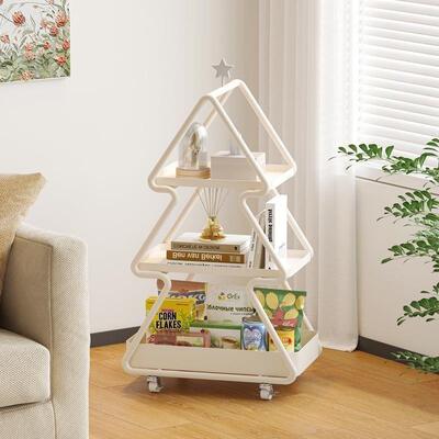 诞树客厅RLX几可简约移动小推车创意沙发带收纳几柜床头茶置物圣