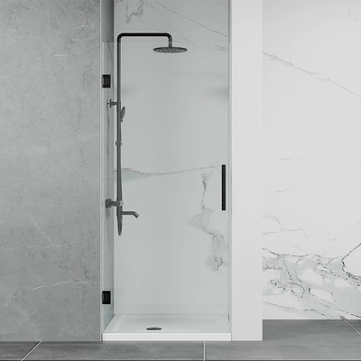 无框铰链单开门淋浴房10mm钢化玻璃frameless hinge shower door