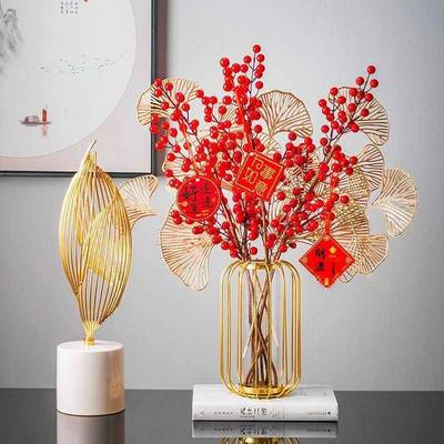 餐桌边酒柜奢饰品现EQR代客厅茶角装几上艺术工艺品轻地台感摆件