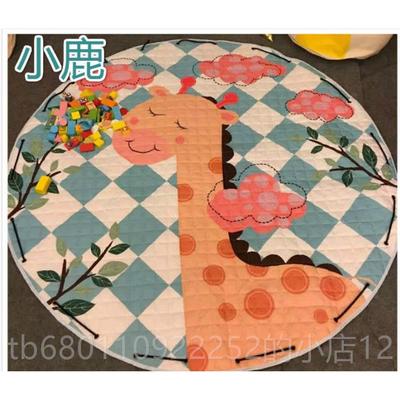 正品ins爬垫加厚圆形袋宝客宝厅儿童游戏毯婴儿地毯玩具行收纳可