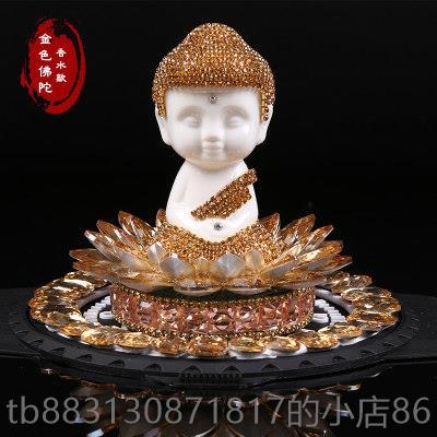 正品汽车摆件内饰用品车载晶高香座水莲花水座创意可爱台钻档礼物