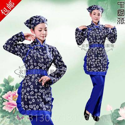 正品阿庆茶子戏剧铁梅村姑表演装农村抗战嫂女民兵团李服奶奶小品