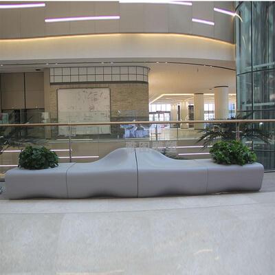 璃钢休闲椅异商玻场创意美陈座椅拼接造组合沙发长椅型户型外HYG-