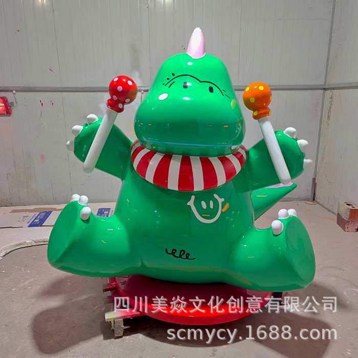 公司制作龙宝宝卡通玻璃钢装置艺术雕塑 景观装置美陈道具摆件品