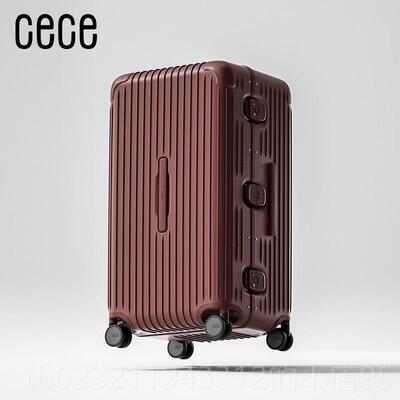 高档CEE20框25新款行李箱女容量加大厚铝旅行C箱男学生拉杆密码皮