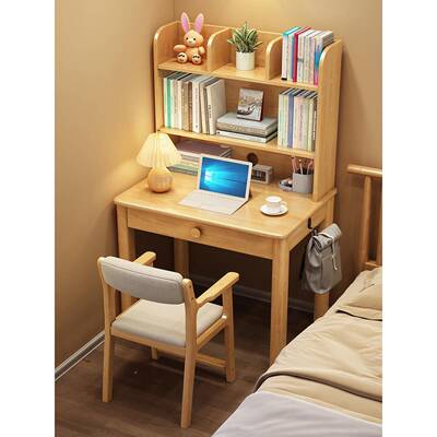 现代07cm8AQF0c90c中m实m木儿童简约家用卧室写字桌学习桌初生电