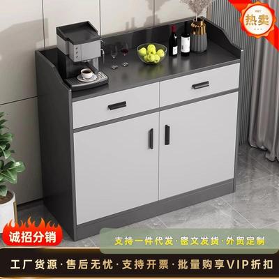 餐边收柜CBG0048靠墙体家用客厅置物柜简约厨房灰色纳柜储子物一