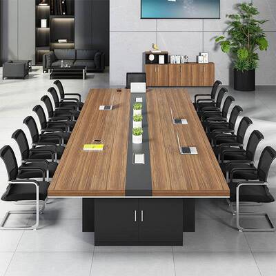 办桌公家具会室长方形办公桌会议长桌简议约CWG代会现议洽谈桌椅