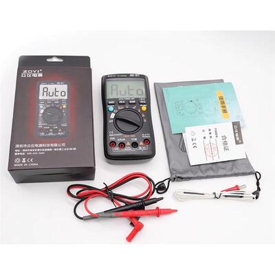 众仪ZT-300AB万用表自动识别多功能电工表防烧电容APP蓝牙数字表