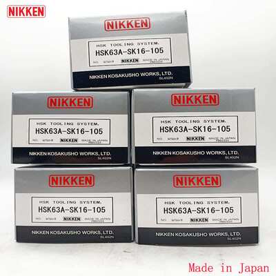 NIKKEN日研高速旋转细杆刀柄HSK63A-SK16-105 BT30-SK25-90原装