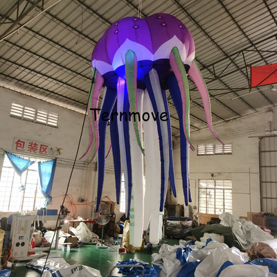 充气发光水母装饰海洋馆酒吧布置挂饰主题inflatable jellyfish