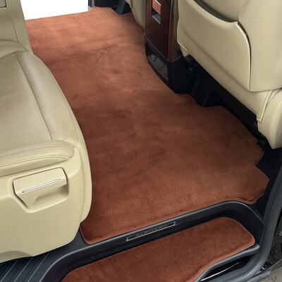 适用于雷克萨斯LM中排脚垫 LM300h LM500h LM350雷尔法纯羊毛地毯