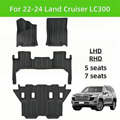 For2022+ Land Cruiser LC300 TPE Car Floor Mat/Rear Trunk Mat
