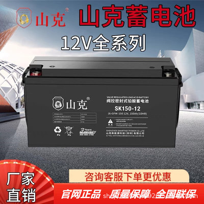 SHANKE山克蓄电池SK12V1001724384065120AH机房直流屏专用