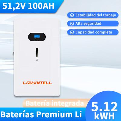 Batería solar todo en uno montada en la pared 100ah 51.2v
