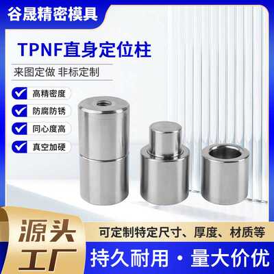 精密圆形零度模具定位柱TPNF 直身圆柱形定位销模具标准件圆顶锁