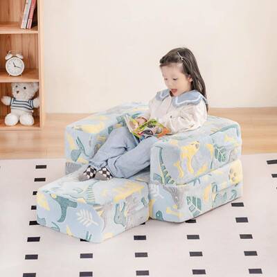 热卖三合一组合高VNX回弹可积木发沙夜光绒布宝玩宝耍坐可躺凳