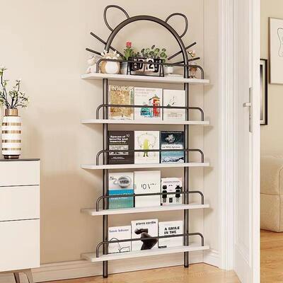 门后物置架极窄超薄书纳简约架子儿童铁艺绘本落地壁收挂DSV收纳