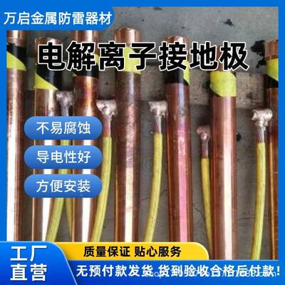 铜包地钢离子22接地极接地置装紫接棒铜包钢导电镀铜离铜子接地极