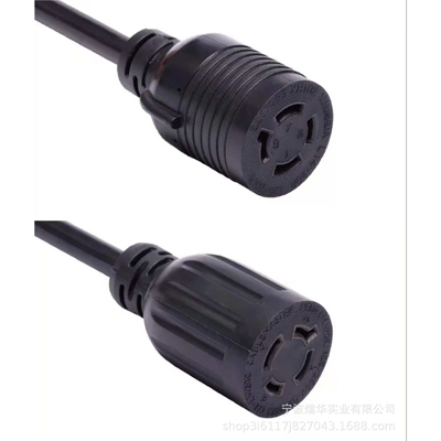 厂家供应美规四芯XL1420P-A插头L14-20R带锁电源线北美插头线煊华