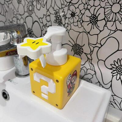 可爱卫间生按压瓶高手颜值ZUM马里奥家用洗液星星空瓶分泡装沫