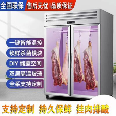 商用挂肉柜保鲜柜鲜肉冷冻柜猪牛羊肉柜冷藏立式冷鲜肉展示柜挂钩