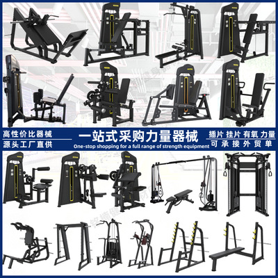 定制商用全套力量健身器材大小飞鸟深蹲架臀桥健身房综合训练器械